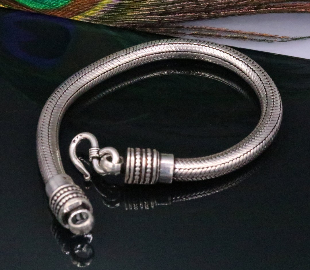 5.5MM Amazing Customized Vintage Style Snake Chain Handmade 925 ...