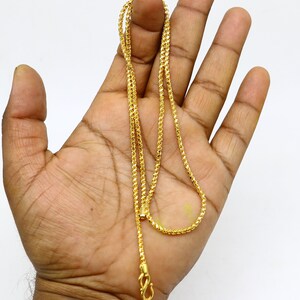 Solid 22k Yellow Gold Handmade Fabulous Rope Chain Necklace Excellent ...
