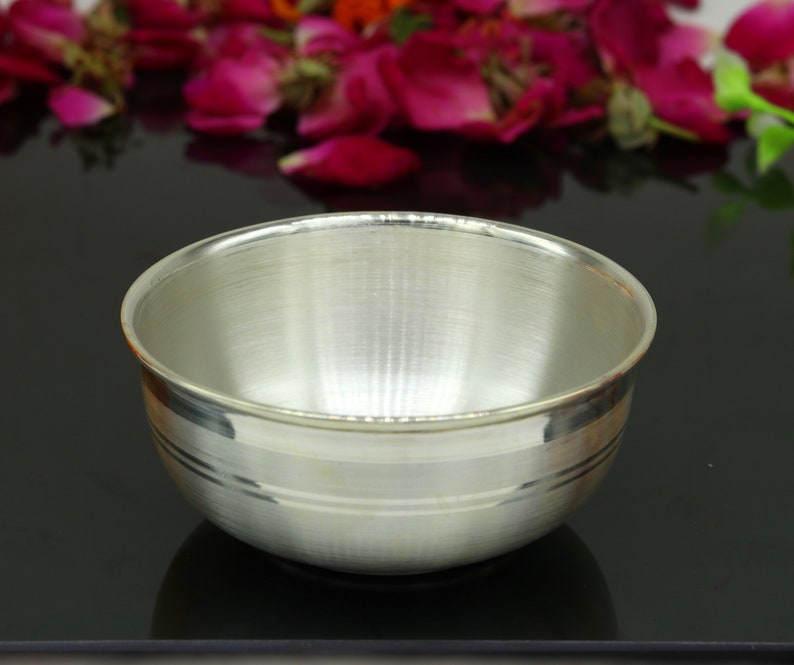 999 Pure Sterling Silver Handmade Solid Silver Bowl Kitchen Utensils ...
