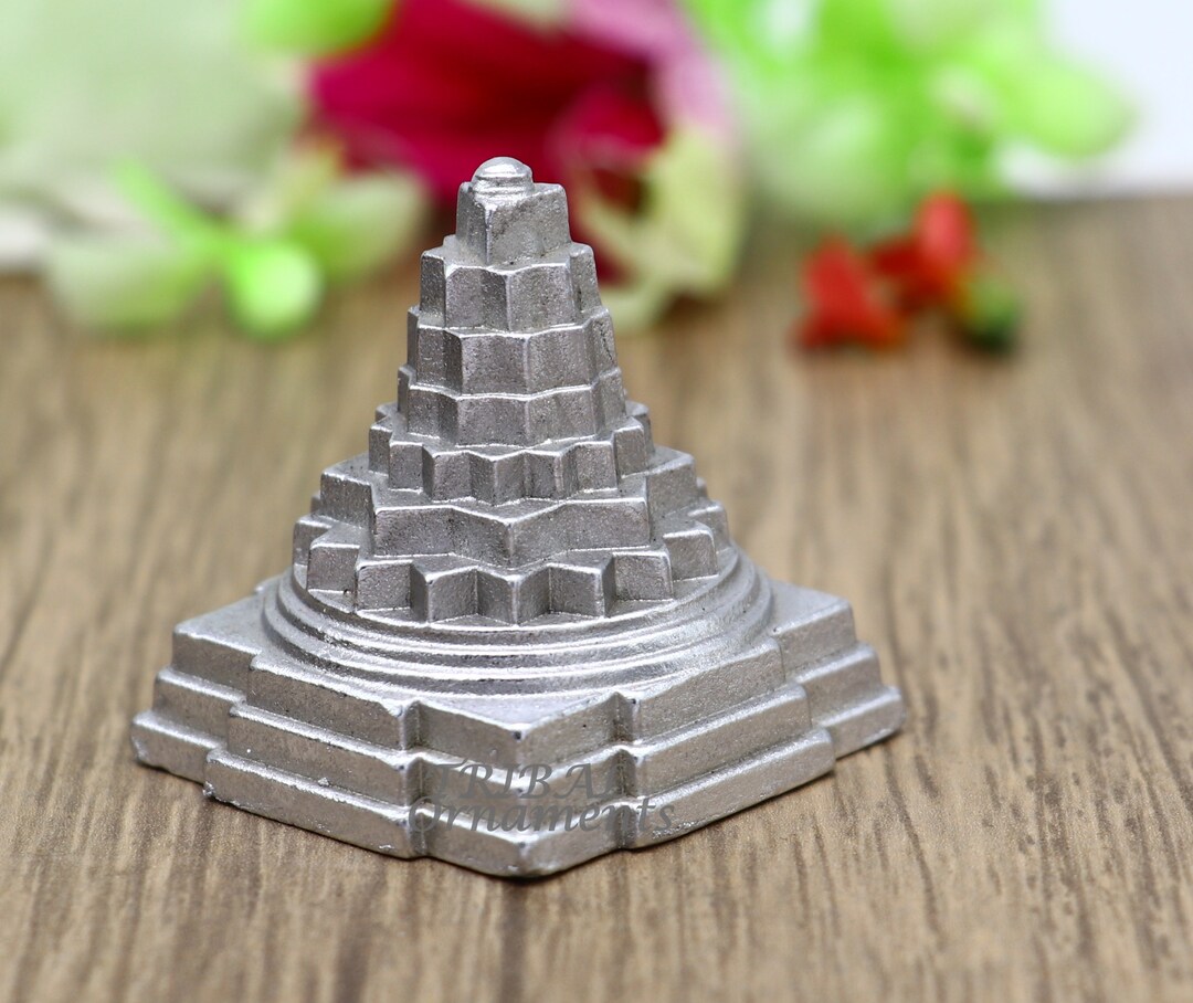 Divine Solid Mercury 3d Pyramid of Shree Yantra, Parad Mahalakshmi ...