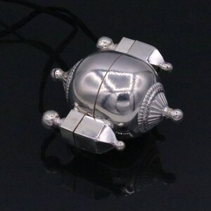 Indian Lord Shiva Lingam Box Container Box Sterling Silver Pendant ...