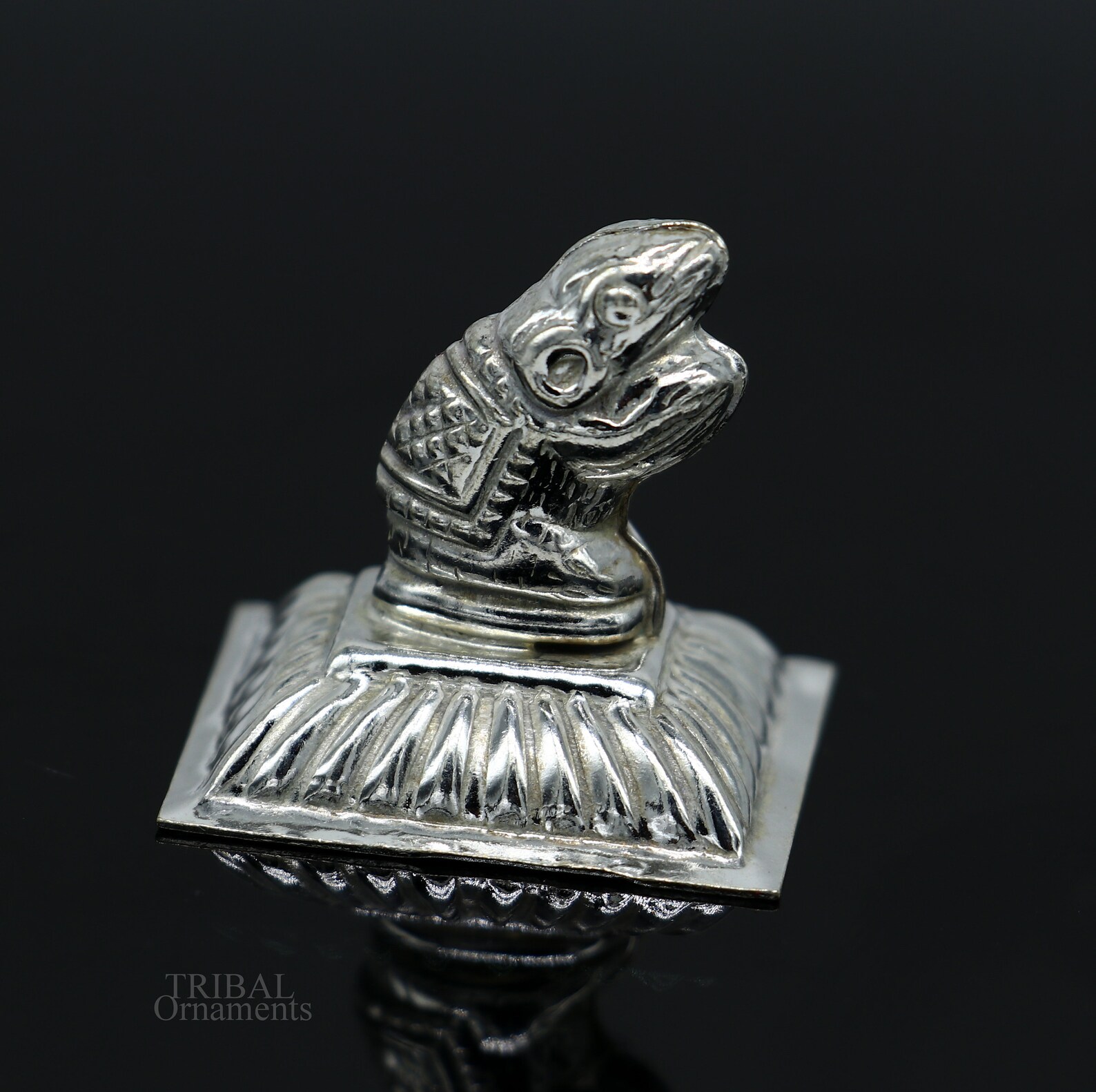 Lord Ganesha Vahan Mushak Maharaj Sterling Silver Handmade Small ...