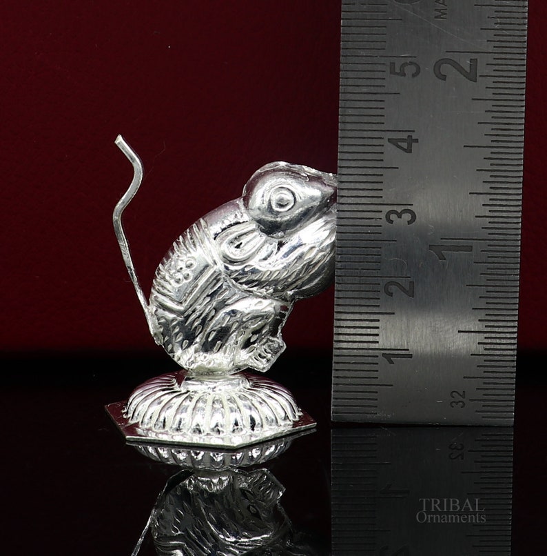 Lord Ganesha Vahan Mushak Maharaj Sterling Silver Handmade - Etsy