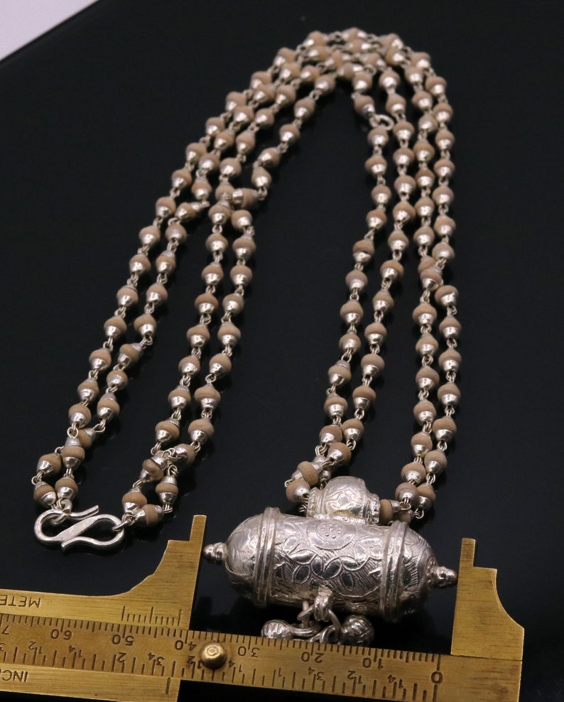 Sterling Silver Handmade Amulet Pendant Gorgeous Hanging Bells | Etsy