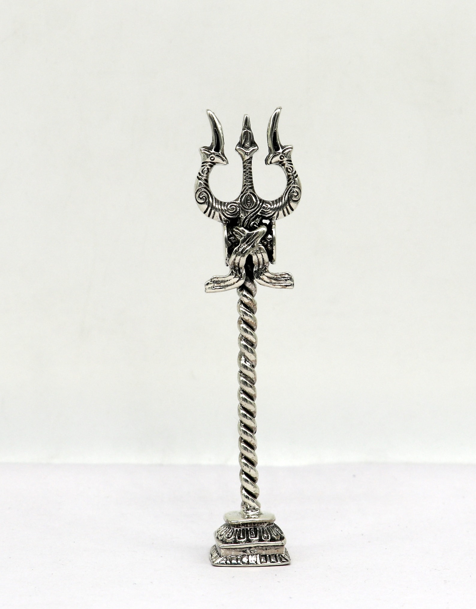 925 Sterling Silver Handmade Lord Shiva Trident With Damaru - Etsy