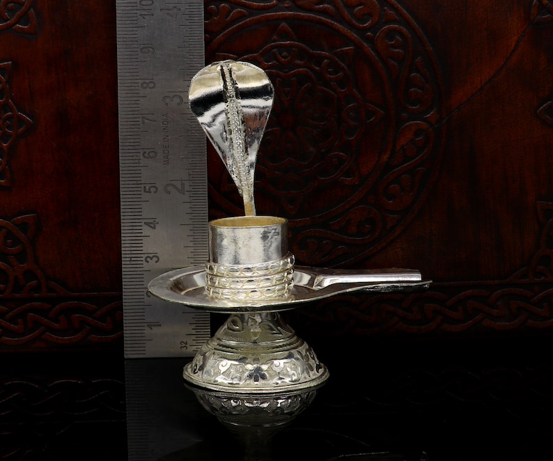 925 Pure Solid Sterling Silver Lord Shiva Lingam Stand/jalheri, Use for ...