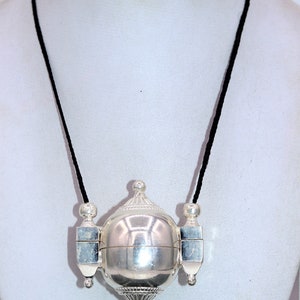 Indian Lord Shiva Lingam Box Container Box Sterling Silver Pendant ...