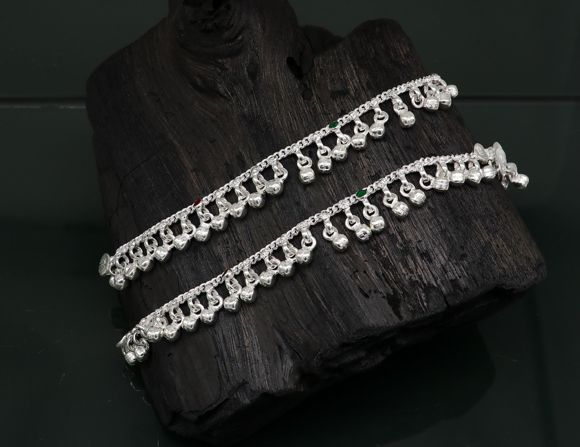 5 Handmade Sterling Silver New Born Baby Anklets | Etsy