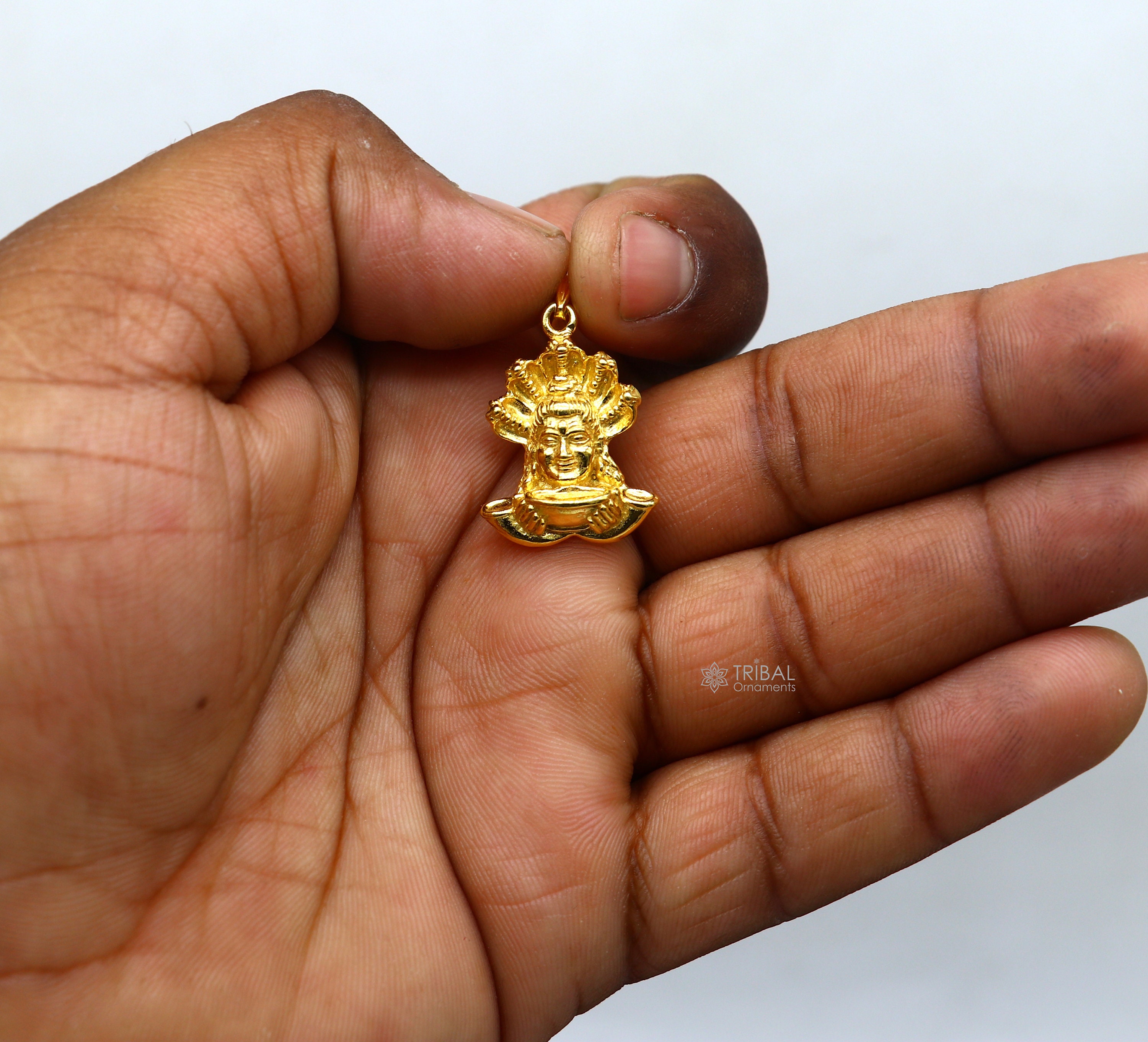 925 Sterling Silver Handmade Idol God Shiva Pendant, Amazing Designer ...