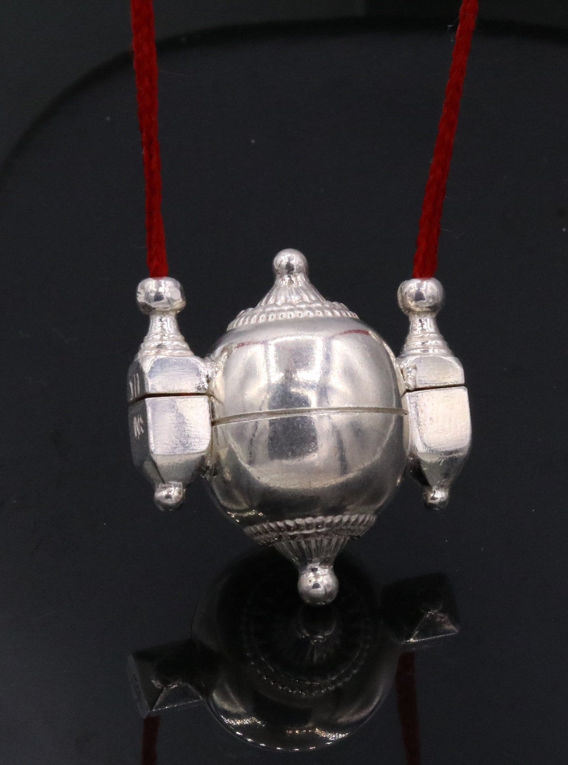 Vintage Ethnic Traditional Silver Shiva Lingam Box Amulet Pendant ...