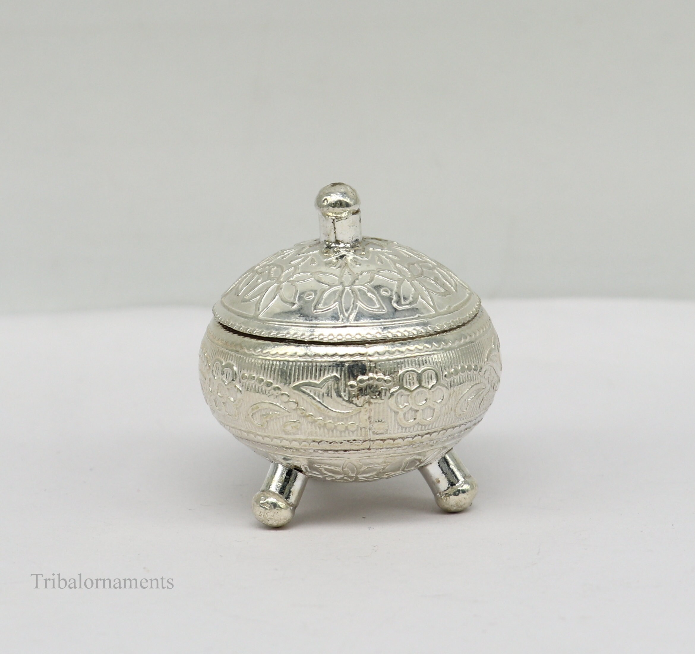 925 Sterling Silver Handmade Fabulous Trinket Box Solid - Etsy
