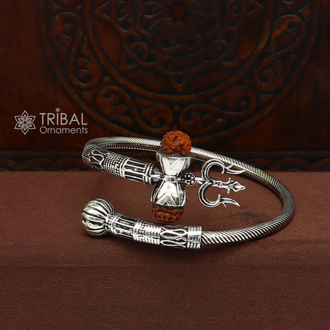 925 Sterling Silver Handmade Amazing Customized Lord Shiva Bangle ...