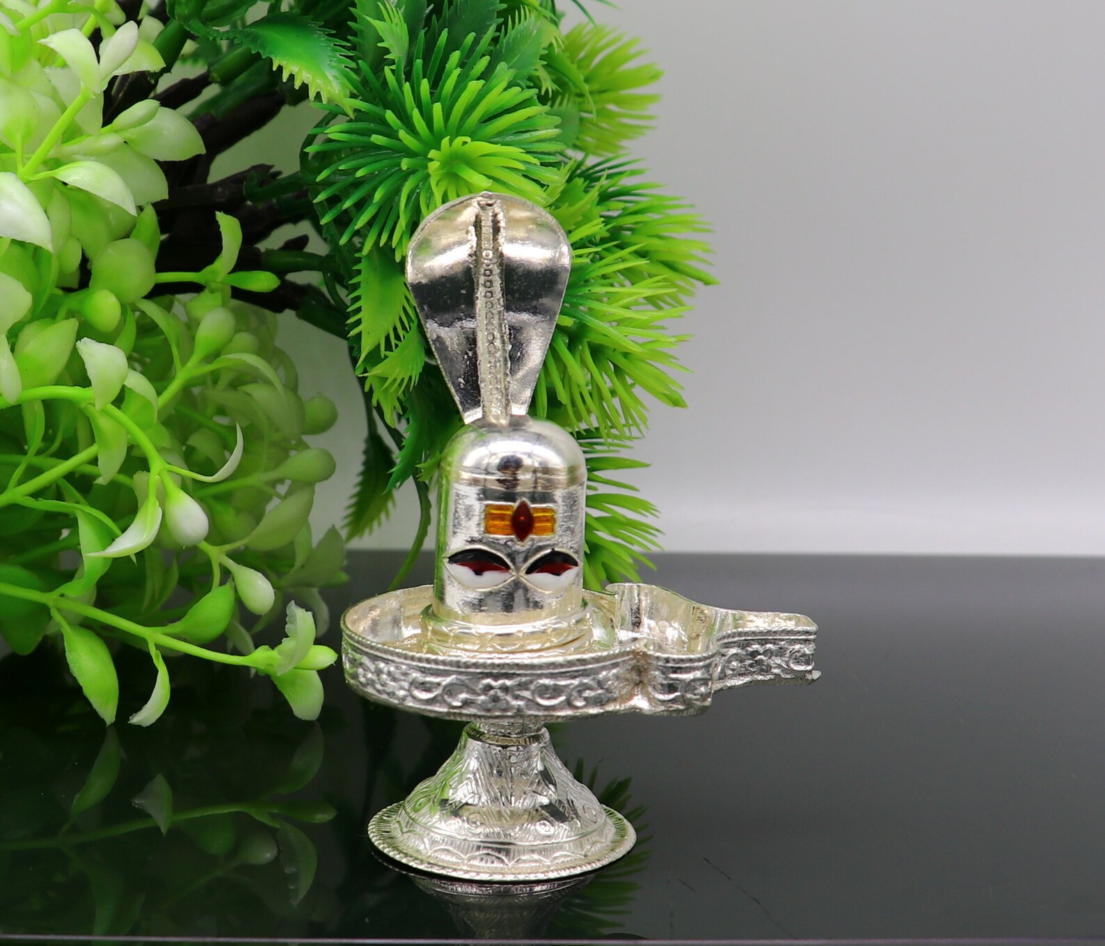 925 Sterling Silver Handmade Small Lord Shiva-linga Stand - Etsy