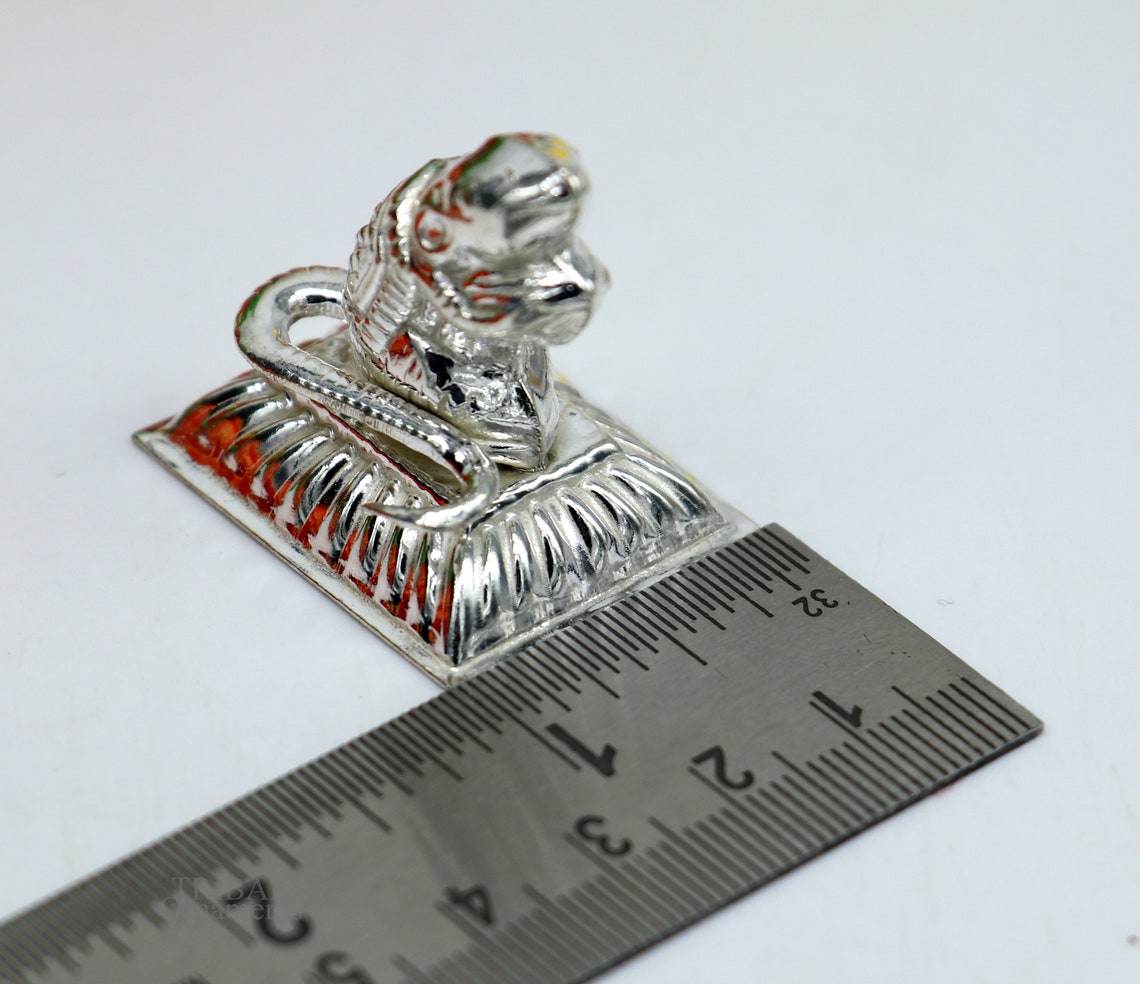 Lord Ganesha Vahan Mushak Maharaj Sterling Silver Handmade Small ...