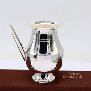 925 Sterling Silver Handmade Plain Karwa Chauth Kalash, Unique Silver ...