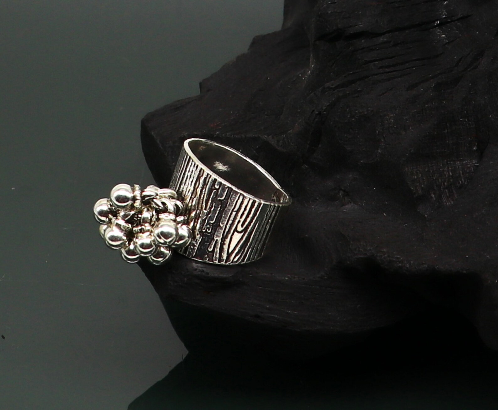 Solid 925 Sterling Silver Handmade Bells Ring Vintage Antique - Etsy