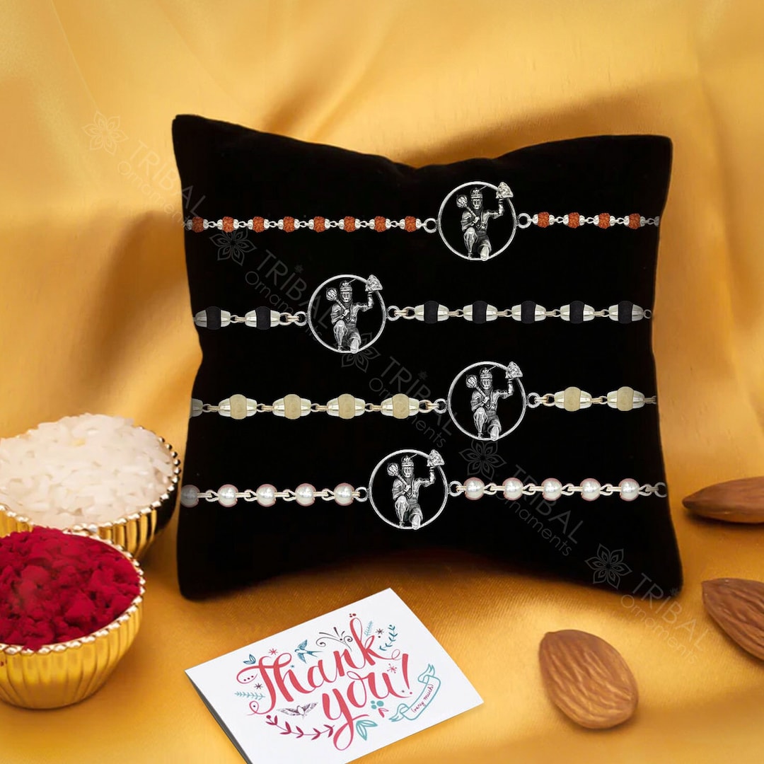 Trendy Unique Stylish Lord Hanuman 925 Sterling Silver Rakhi Bracelet ...