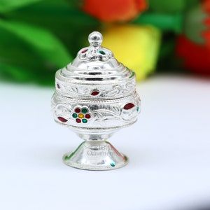 925 Sterling Silver Unique Antique Design Handmade Brides Eyes Kajal ...