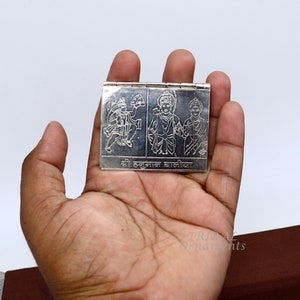 925 Sterling Silver Handmade Complete Shree Hanuman Chalisa With Arti ...
