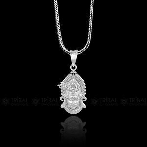 925 Sterling Silver Khatu Shyam Pendant/ Lord Krishna, Amazing Divine ...