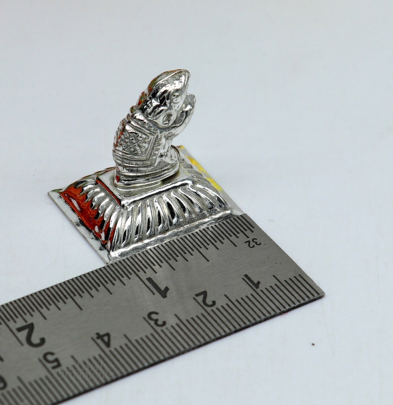 Lord Ganesha Vahan Mushak Maharaj Sterling Silver Handmade Small ...