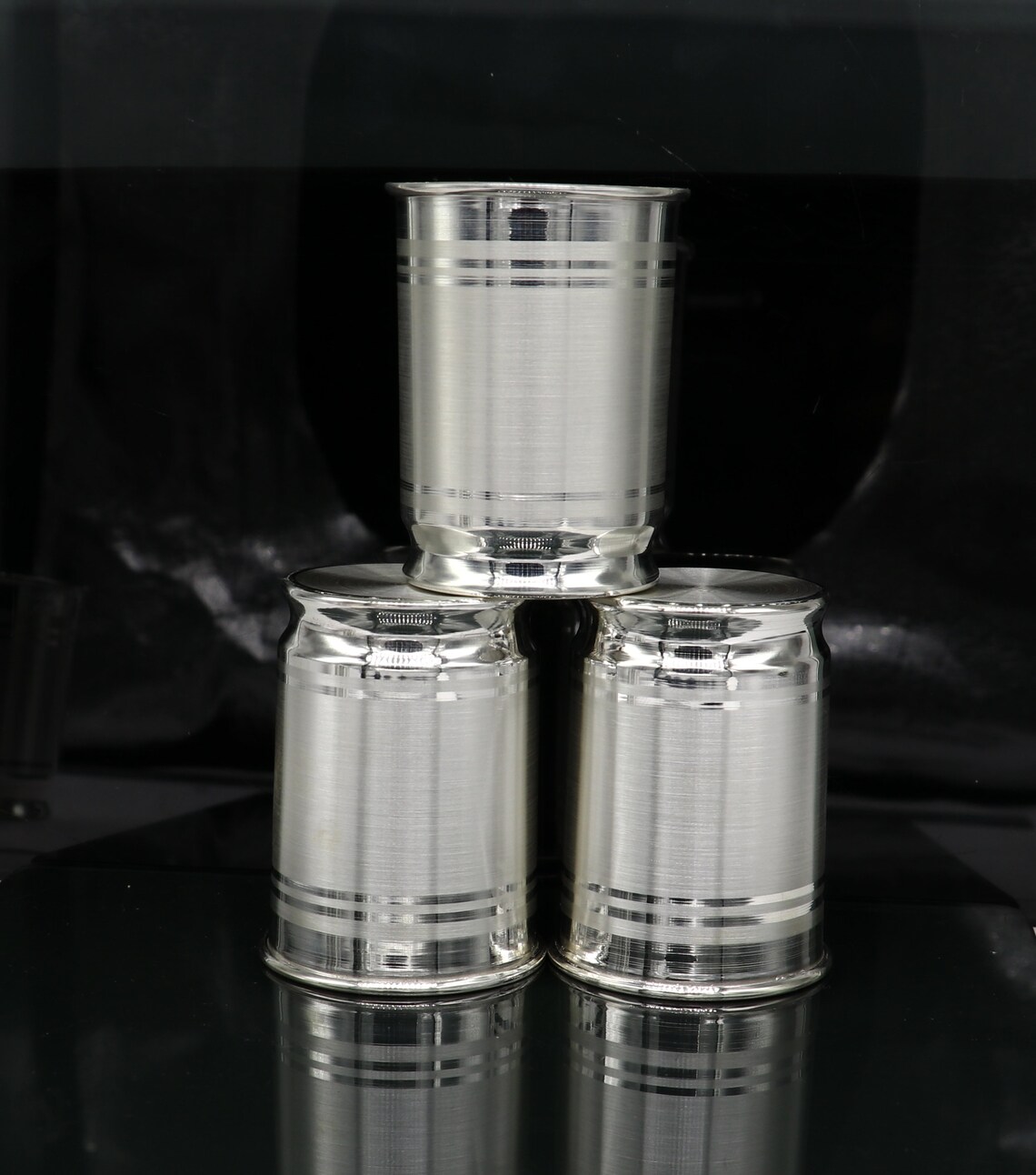 999 Fine Silver Water Glass Tumbler Set , Silver Vessel, Silver Baby ...