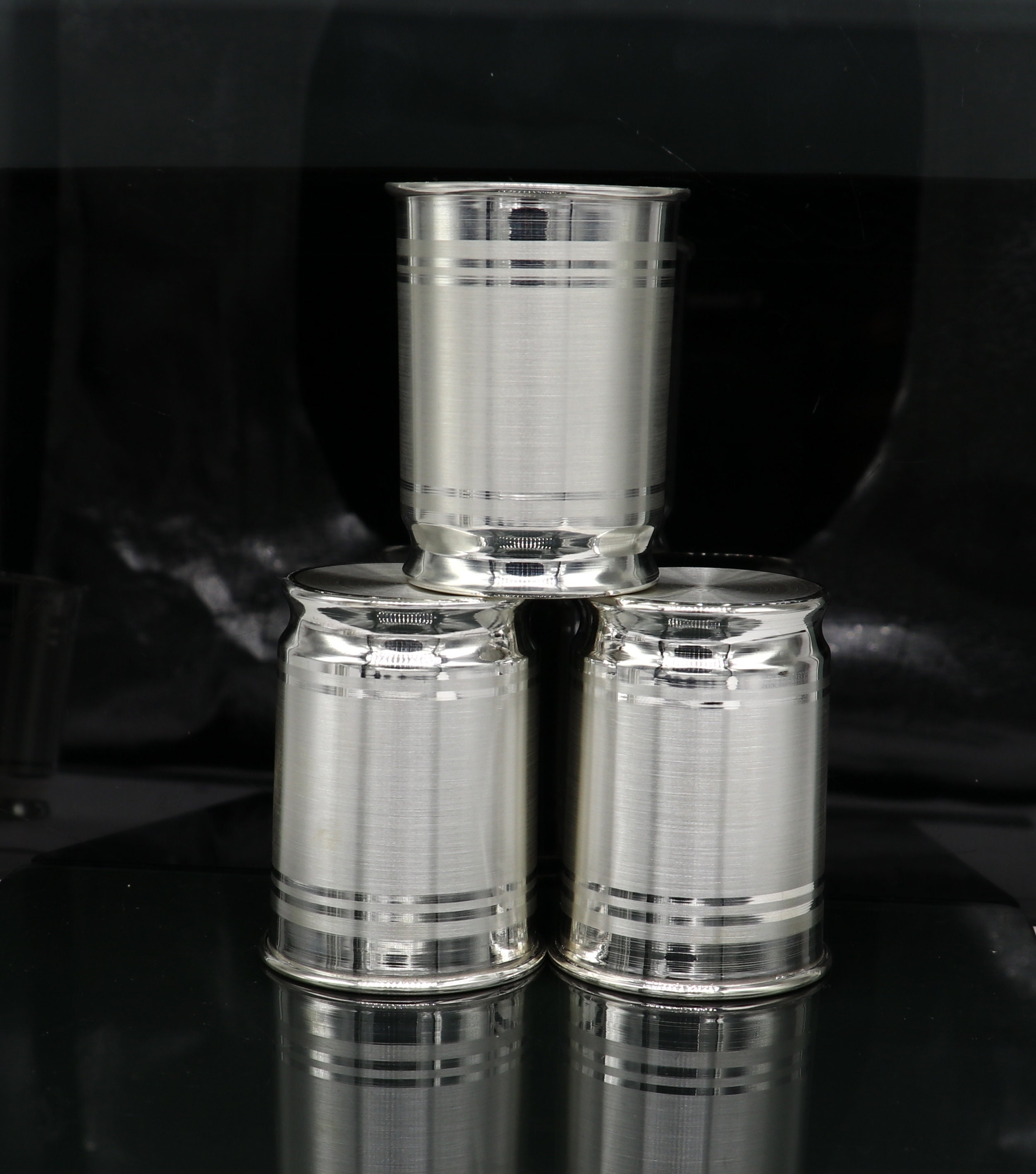 999 Fine Silver Water Glass Tumbler Set Silver Vessel - Etsy