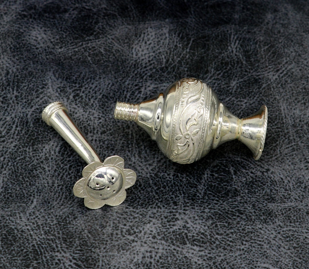 925 Sterling Silver Customized Design Silver Spray Bottle, Silver ...