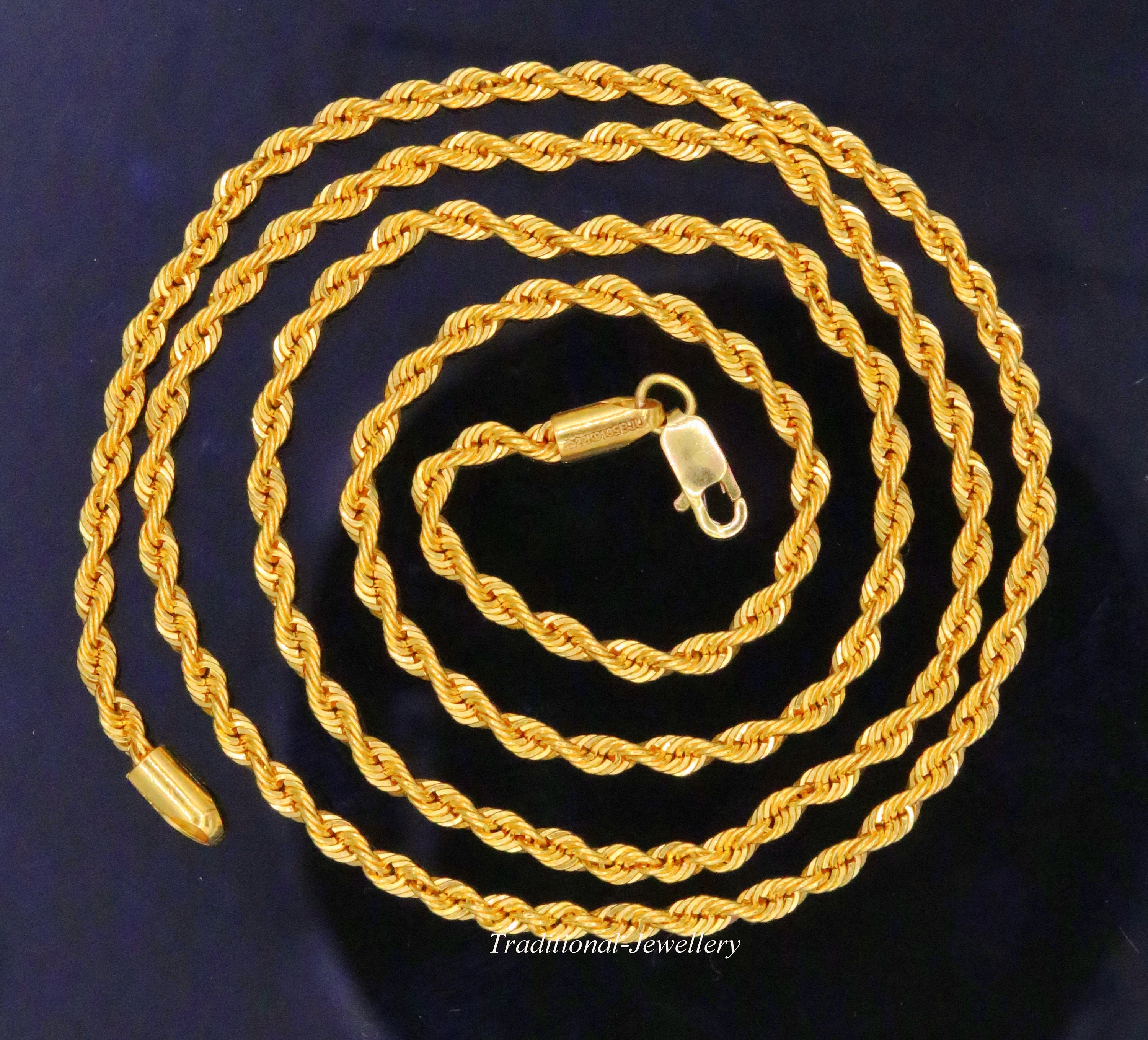 18 to 22 hallmarked 22k yellow gold handmade | Etsy