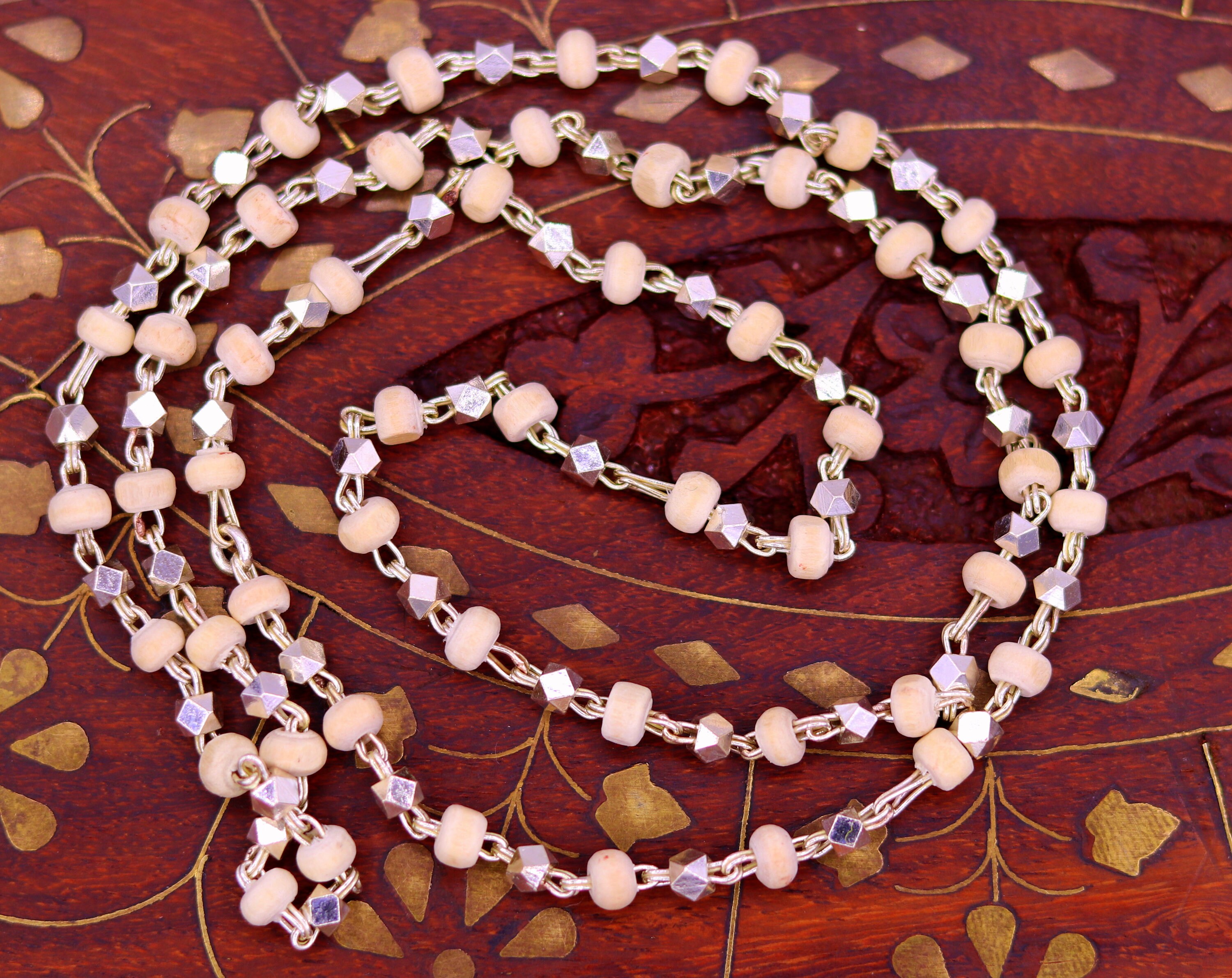 Vintage Design Handmade Sterling Silver Chain Necklace | Etsy