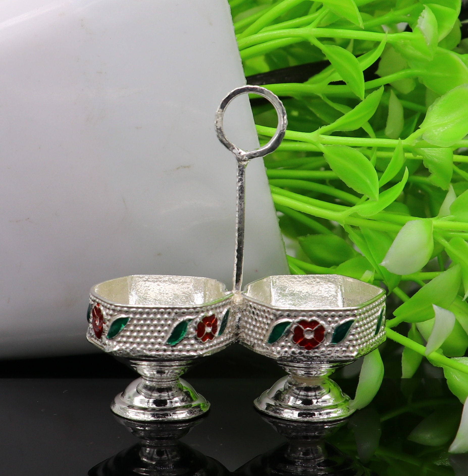 925 Sterling Silver Handmade Customized Work Puja Utensils - Etsy