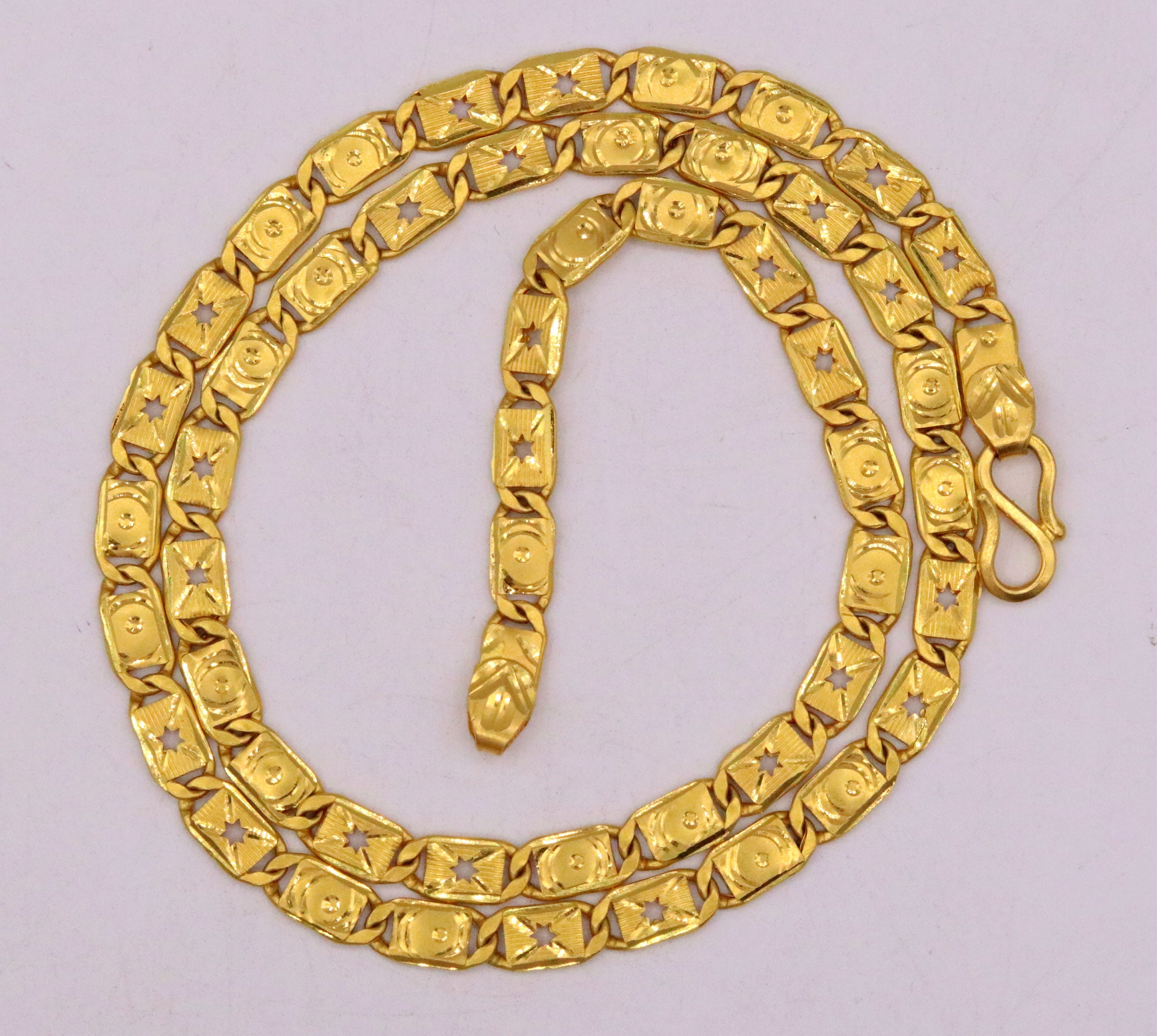 18/20/22/24 Inches Long All Size Handmade 22karat Yellow Gold 5 Mm Wide ...