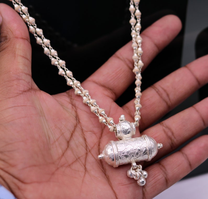 Sterling Silver Handmade Amulet Pendant Gorgeous Hanging Bells | Etsy