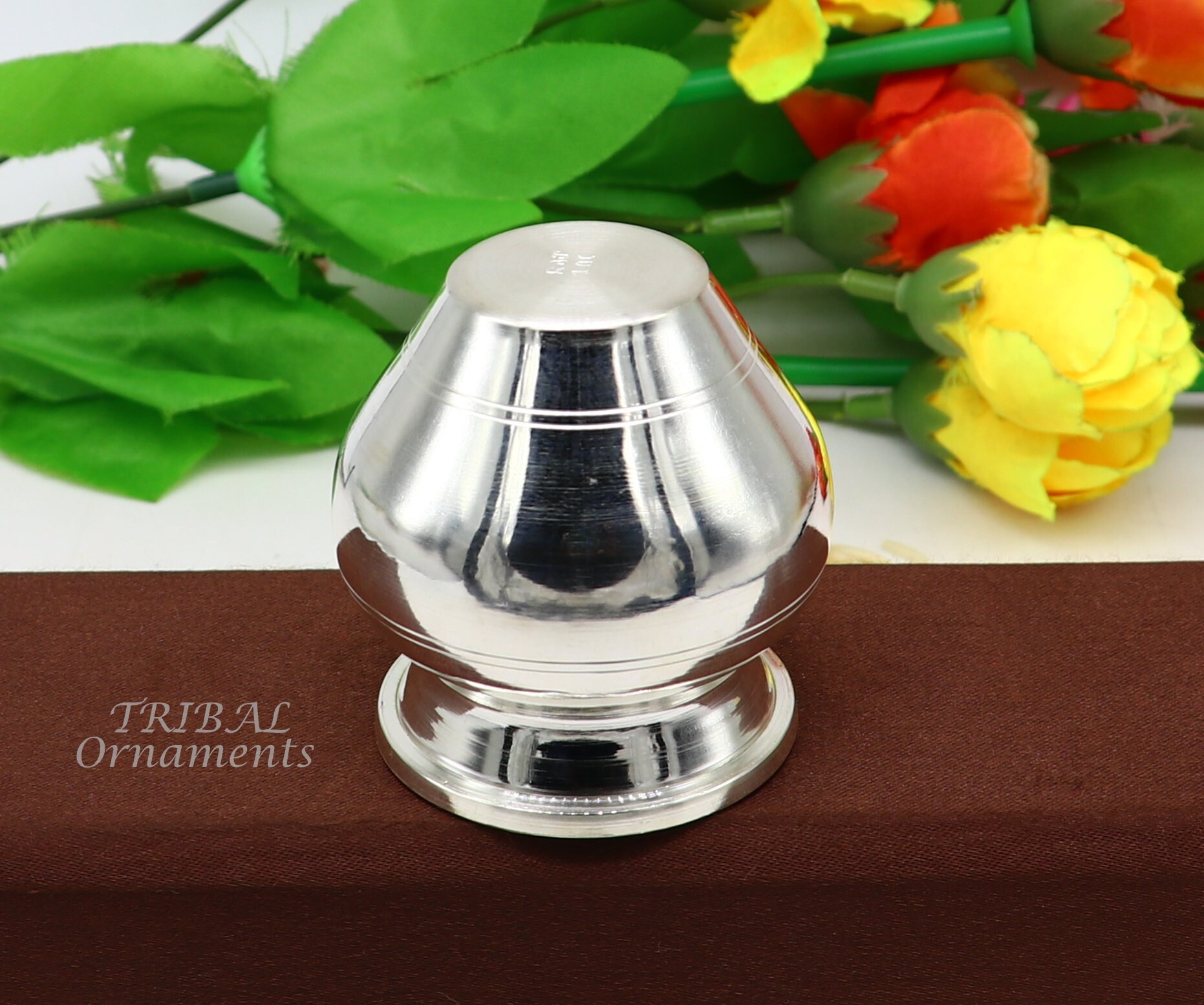 Pure 925 Sterling Silver Handmade Plain Small Kalash or Pot, Unique ...