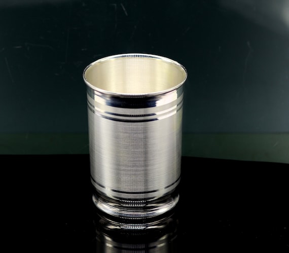 Pure 999 Fine Silver Handmade Vessel Water/milk Glass | Etsy