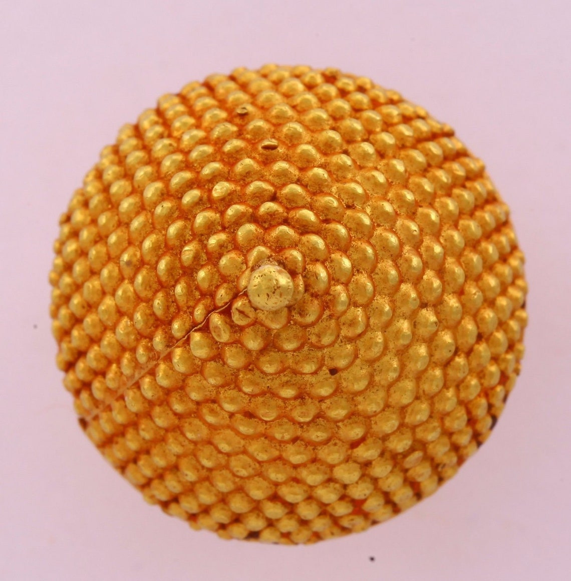 Vintage Traditional Rajasthani 20k Yellow Gold Rakhadi Head | Etsy