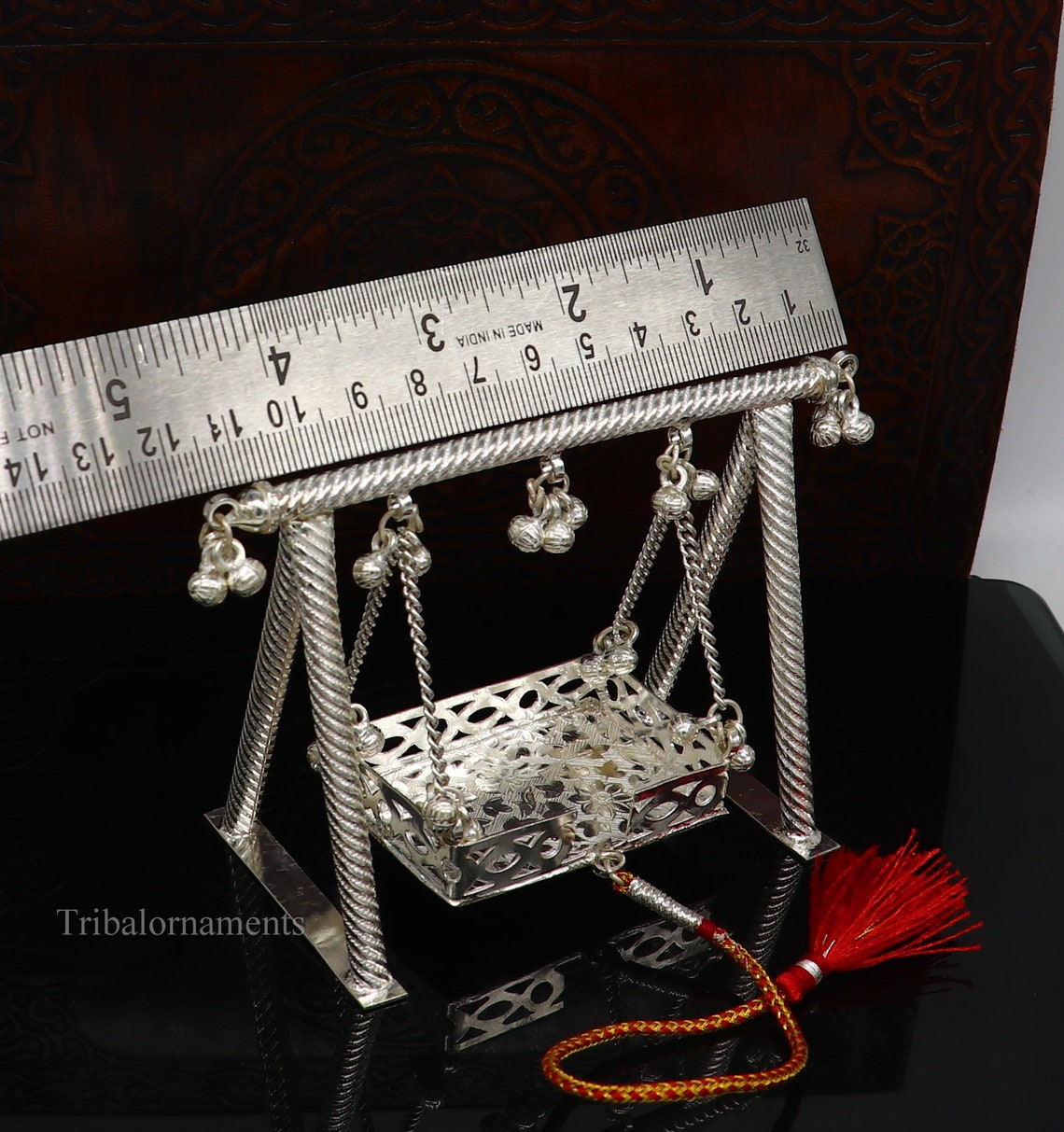 Sterling Silver Handmade Bal Gopala Jhula, Little Krishna Swing, Child ...