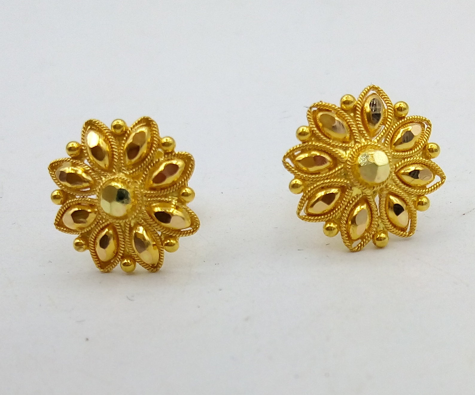 Indian Traditional Design Handmade Fabulous Flower Design 22 K - Etsy