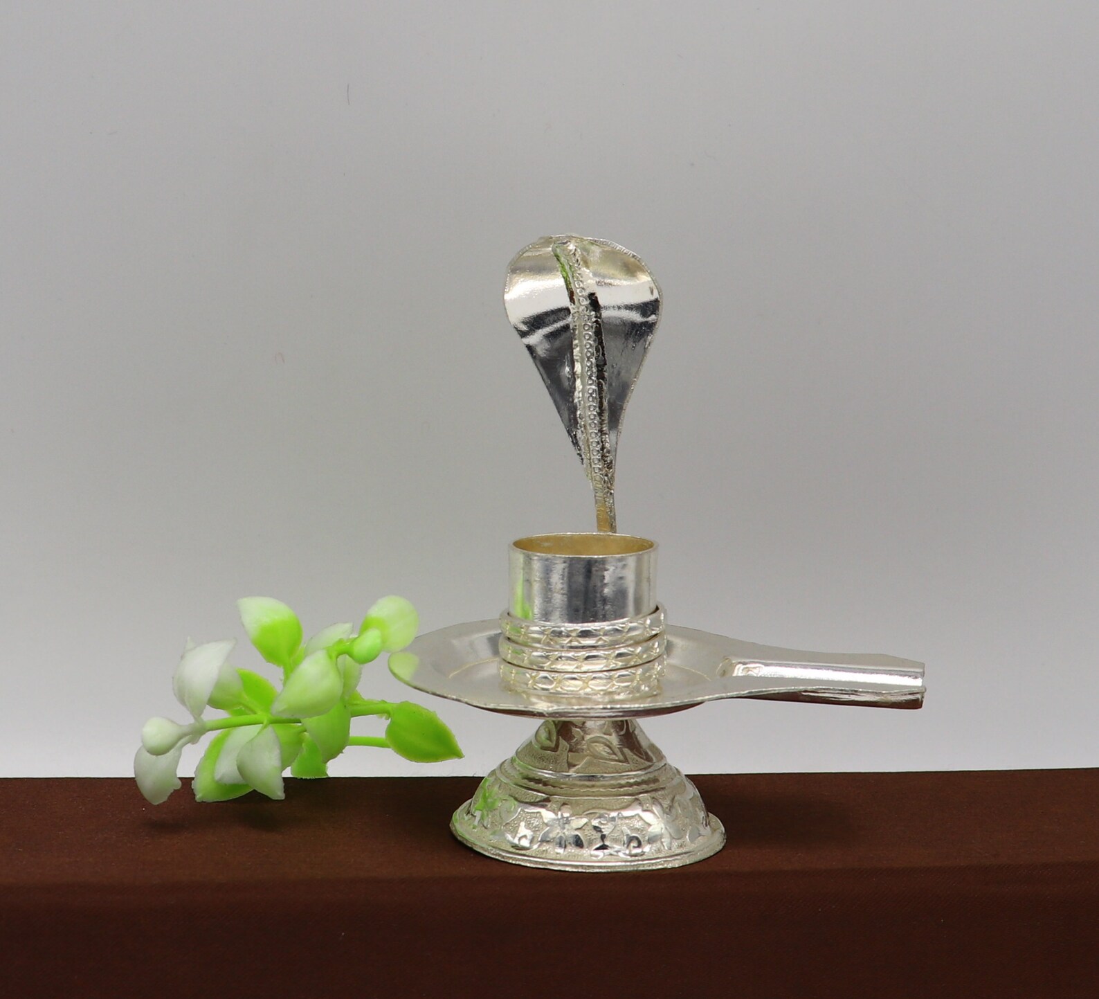 925 Pure Solid Sterling Silver Lord Shiva Lingam Stand/jalheri, Use for ...