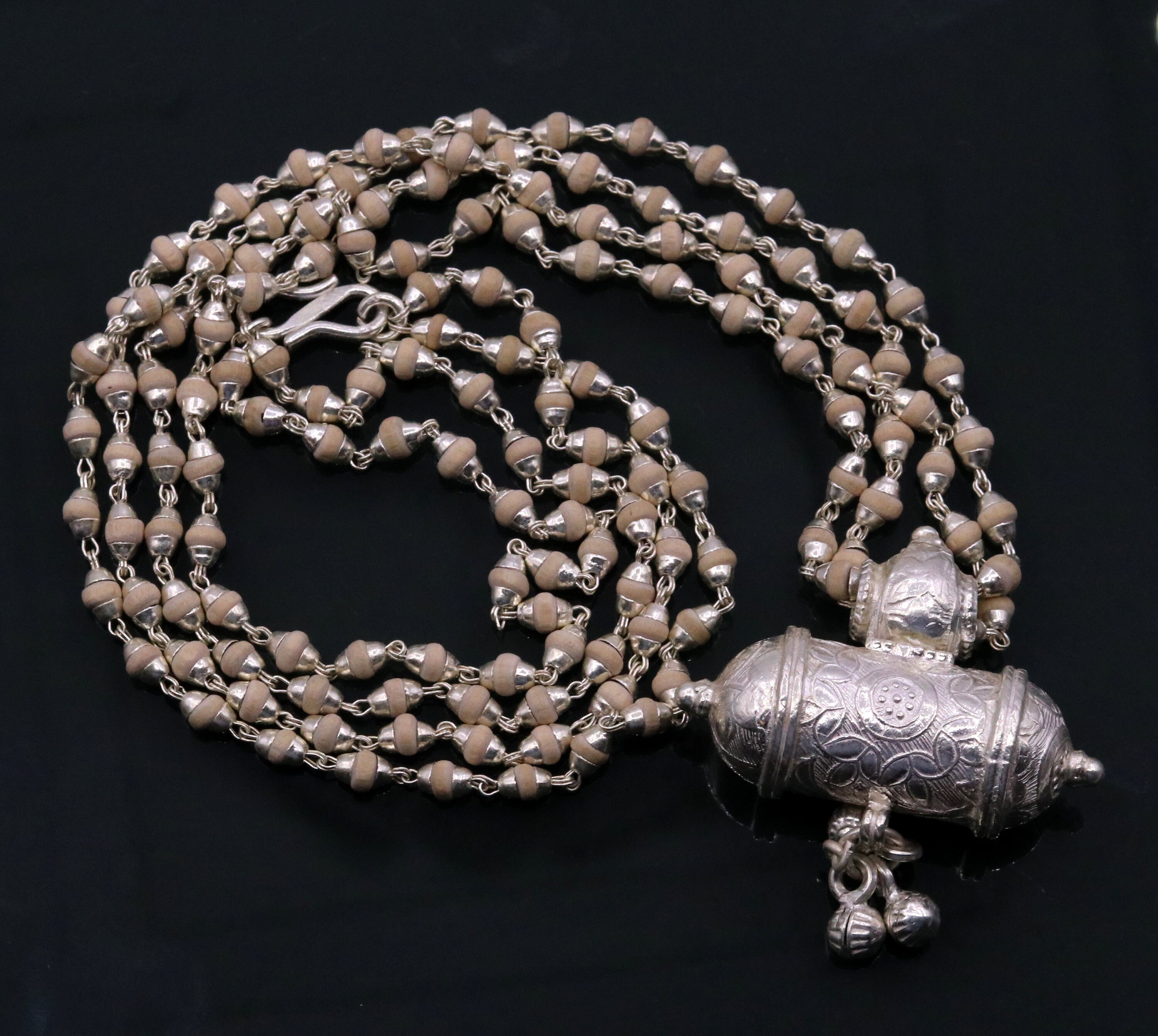 Sterling Silver Handmade Amulet Pendant Gorgeous Hanging Bells | Etsy