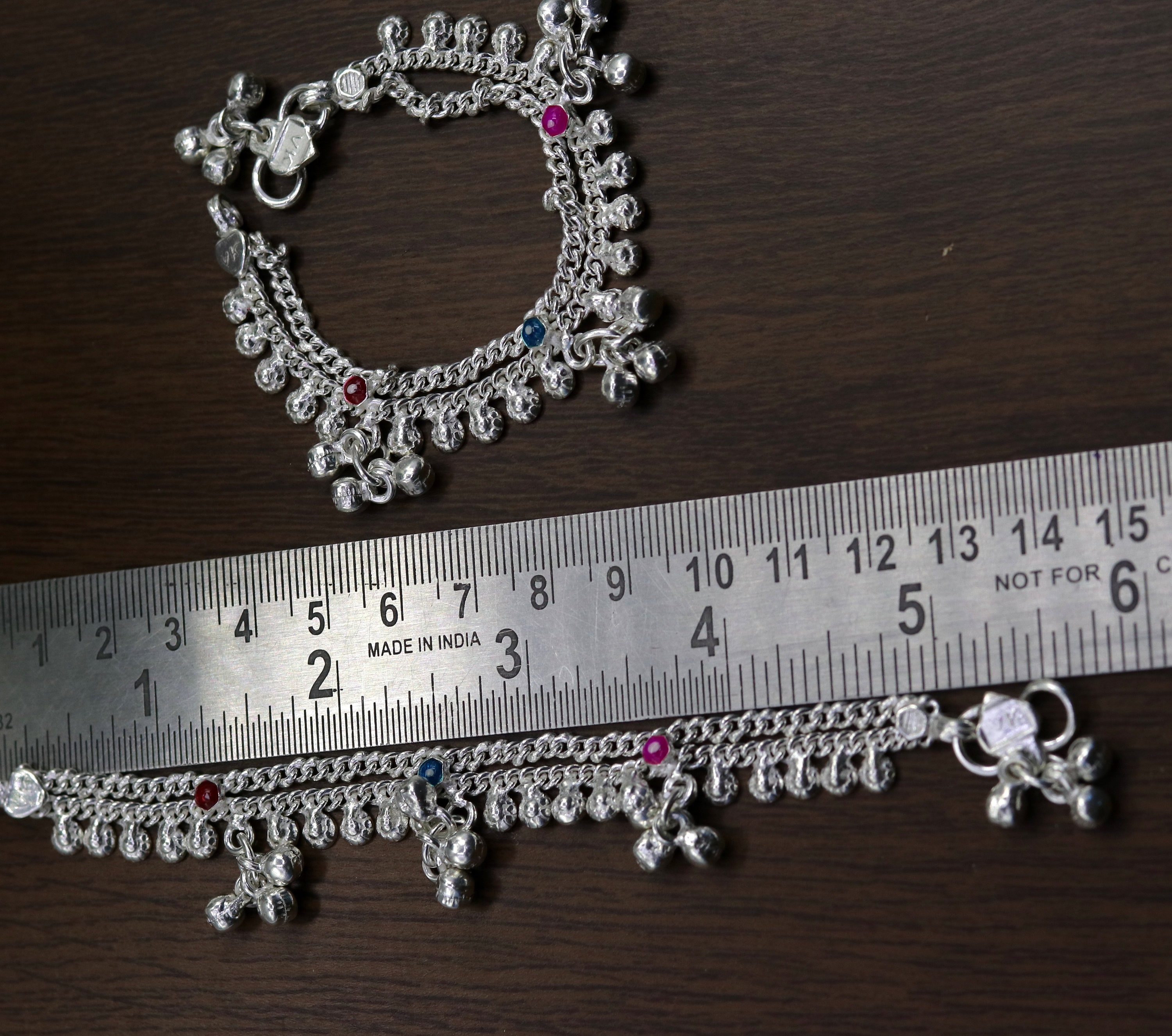 5.5 handmade sterling awesome silver baby ankle | Etsy