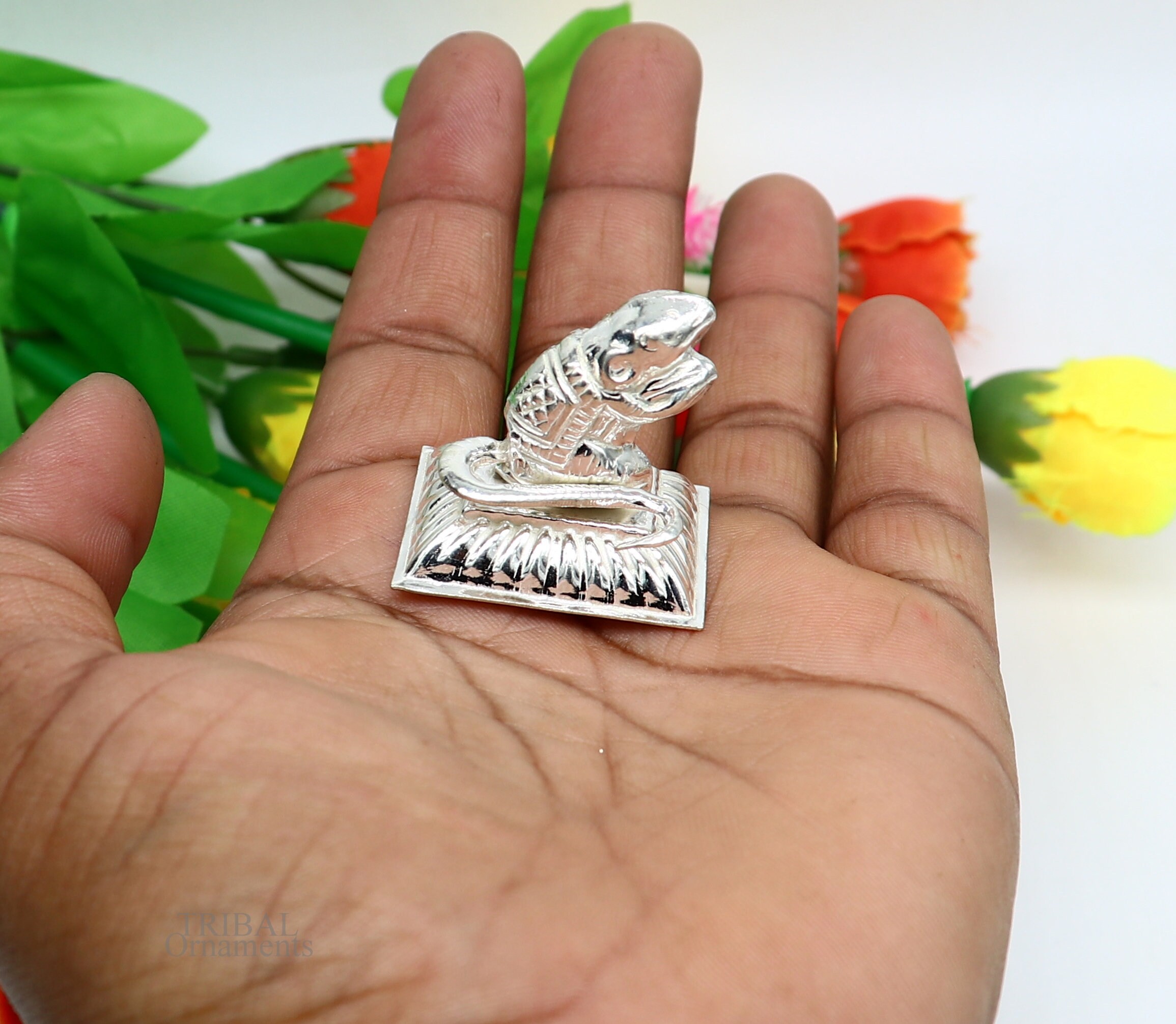 Lord Ganesha Vahan Mushak Maharaj Sterling Silver Handmade Small ...