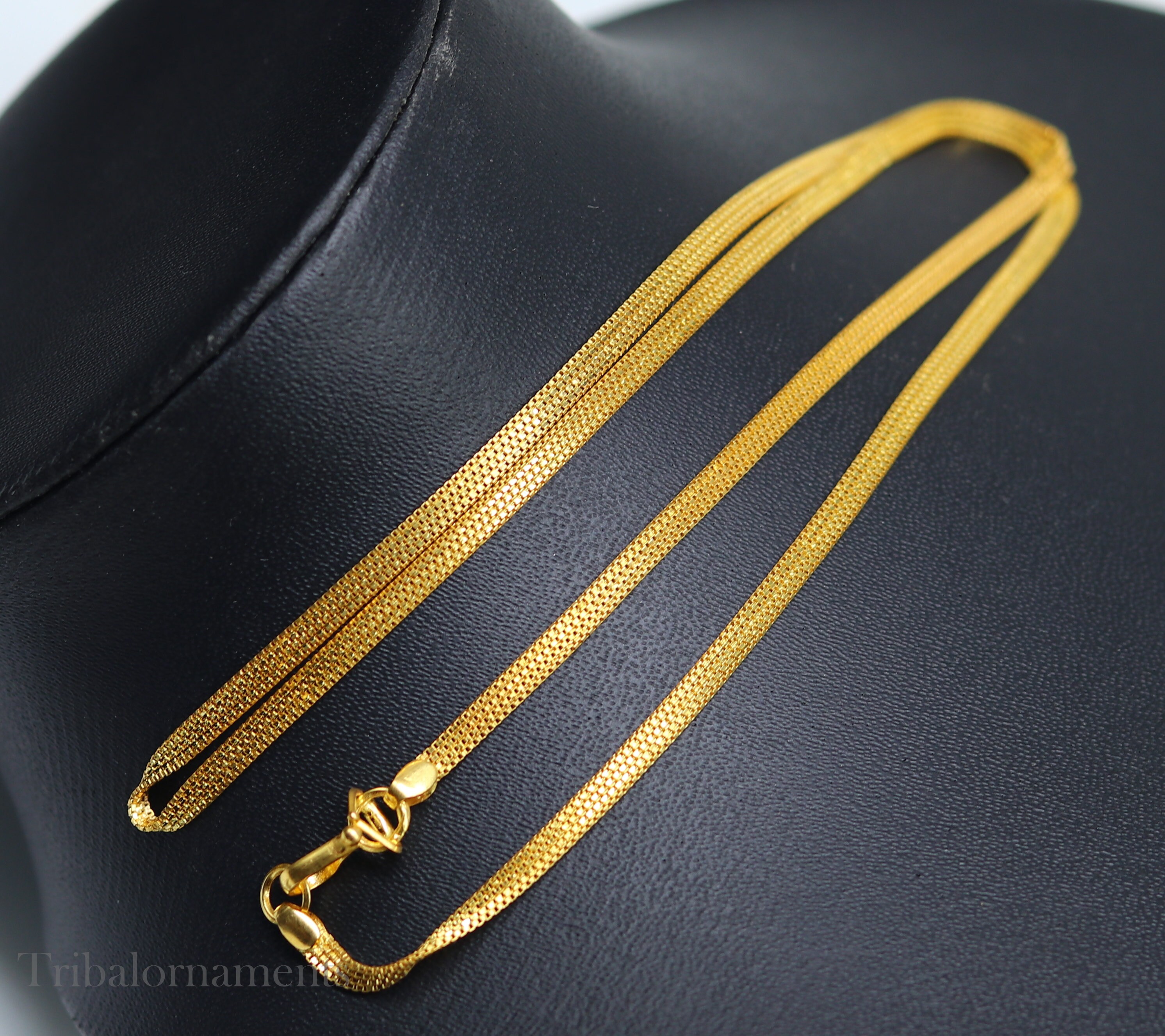 Handmade 22kt Yellow Gold Multi Box Chain Custom Work Highway Chain ...