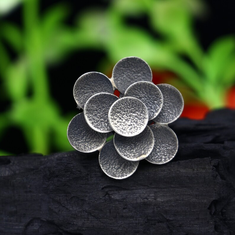 925 Sterling Silver Indian Cultural Design Handmade Silver Vintage ...