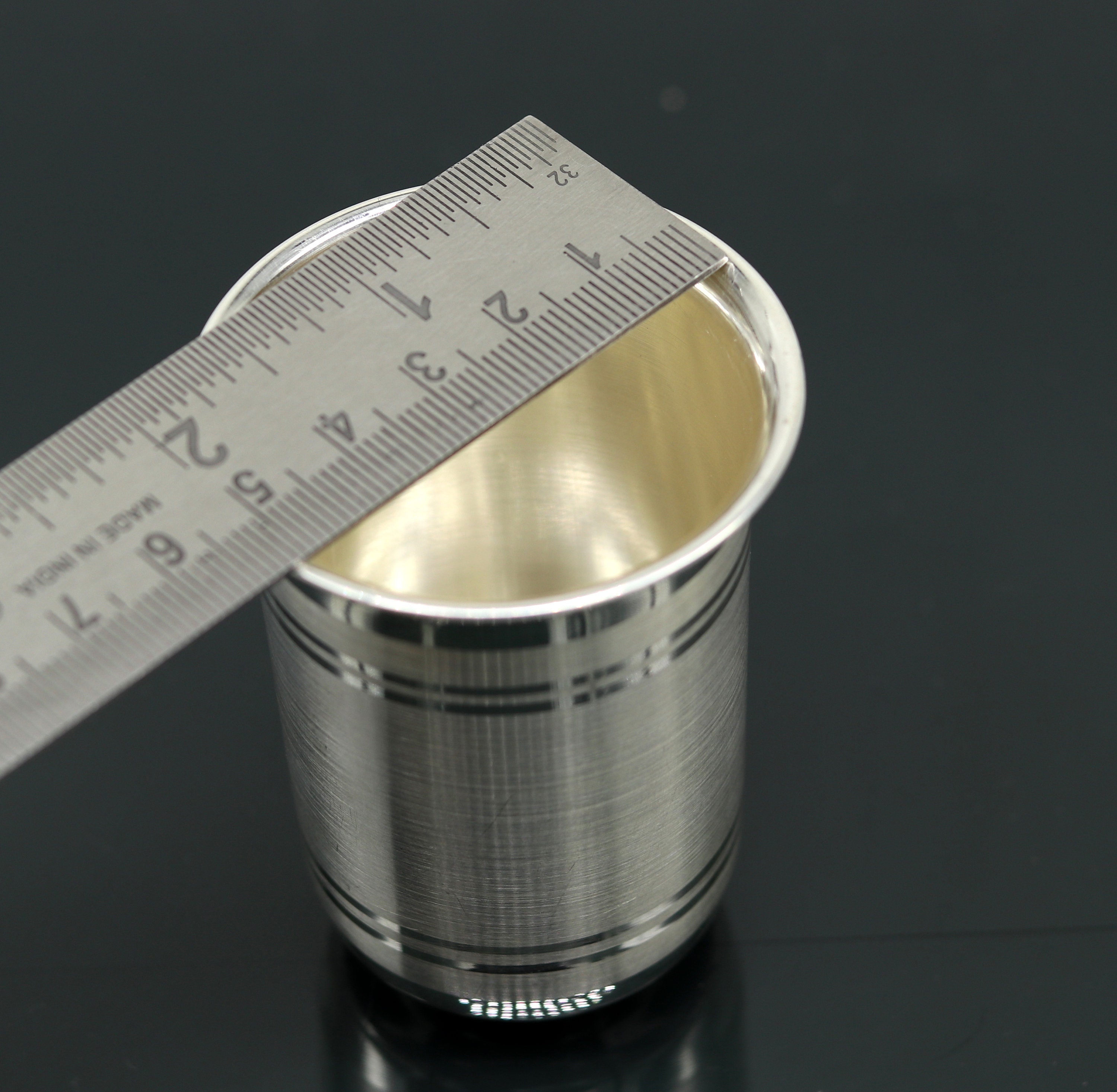 Pure 999 Fine Silver Handmade Vessels Water/milk Glass | Etsy