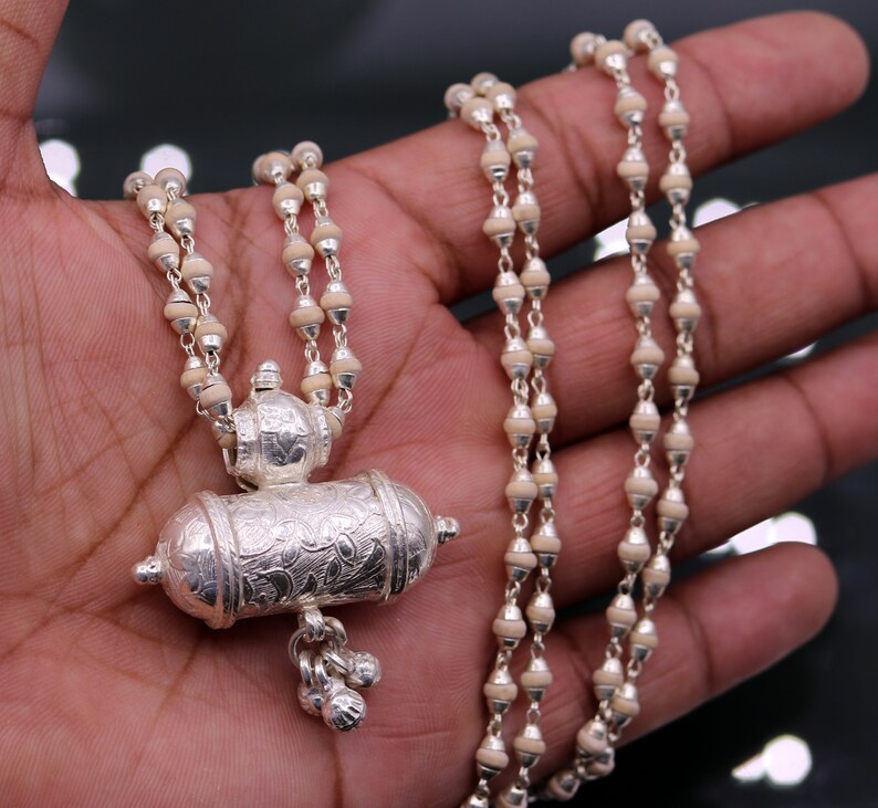 Sterling Silver Handmade Amulet Pendant Gorgeous Hanging Bells | Etsy