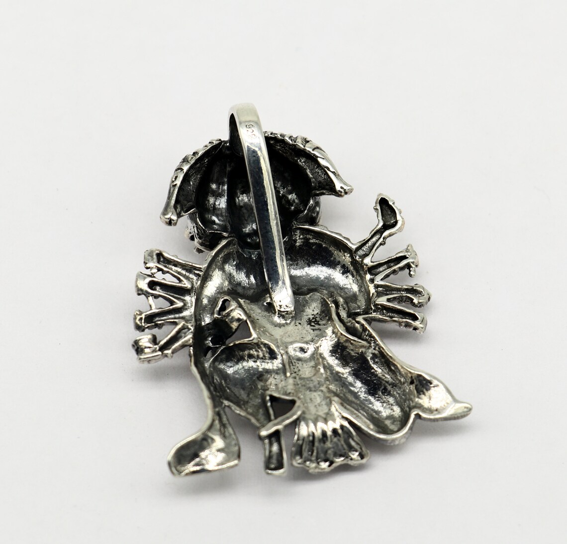 Pure 925 Sterling Silver Handmade Hindu God Lord Panchmukhi Hanuman ...
