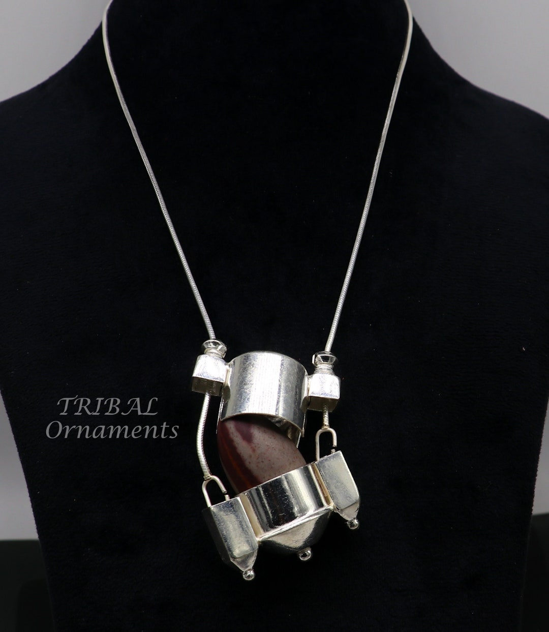 Sterling Silver Stylish Vintage Antique Designer Idol Shiva Lingam Box ...