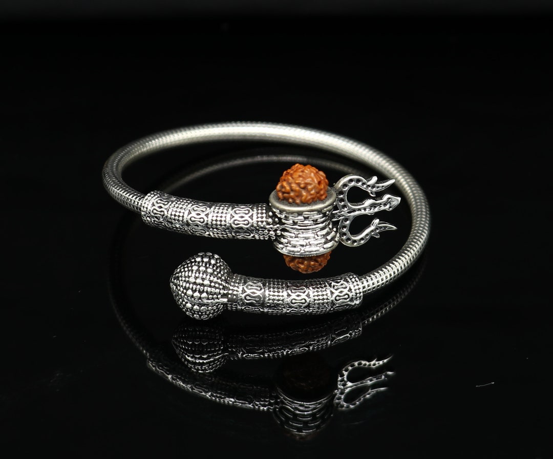 925 Sterling Silver Customized Lord Shiva Trident Trishul With ...