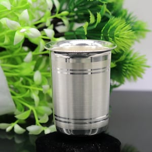 Pure 999 Fine Silver Handmade Vessels, Water/milk Glass Tumbler, Silver ...